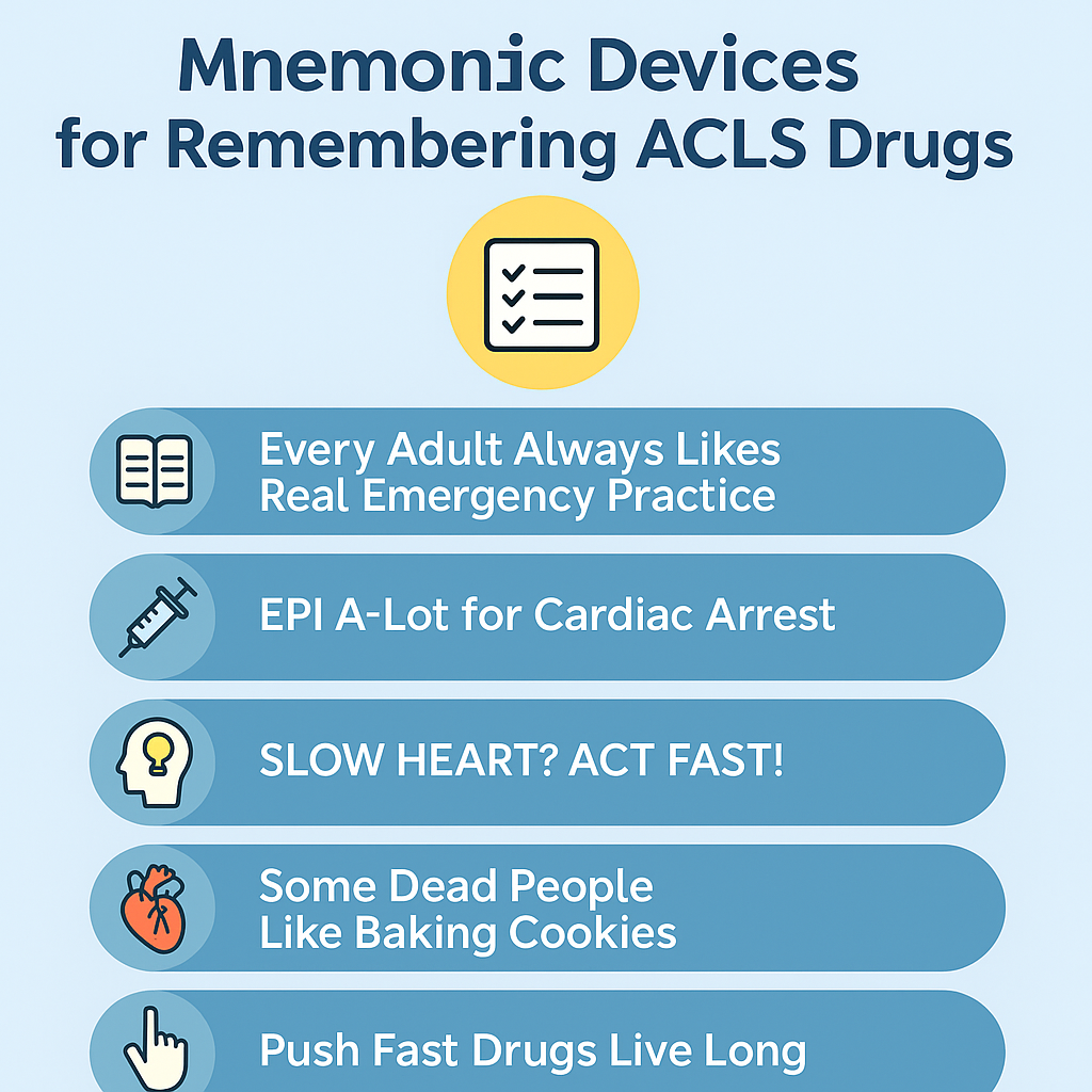 Mnemonic Devices for Remembering ACLS Drugs - Doctors Emergency Medical ...